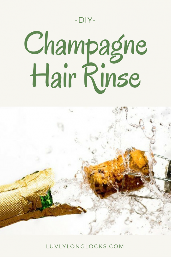 Valentines Day Champagne Hair Rinse Luvlylonglocks